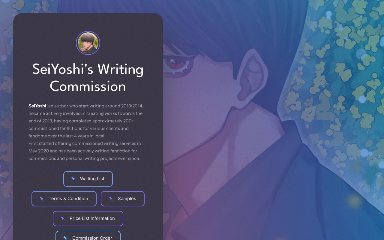 SeiYoshi Writing Commission (VGen)